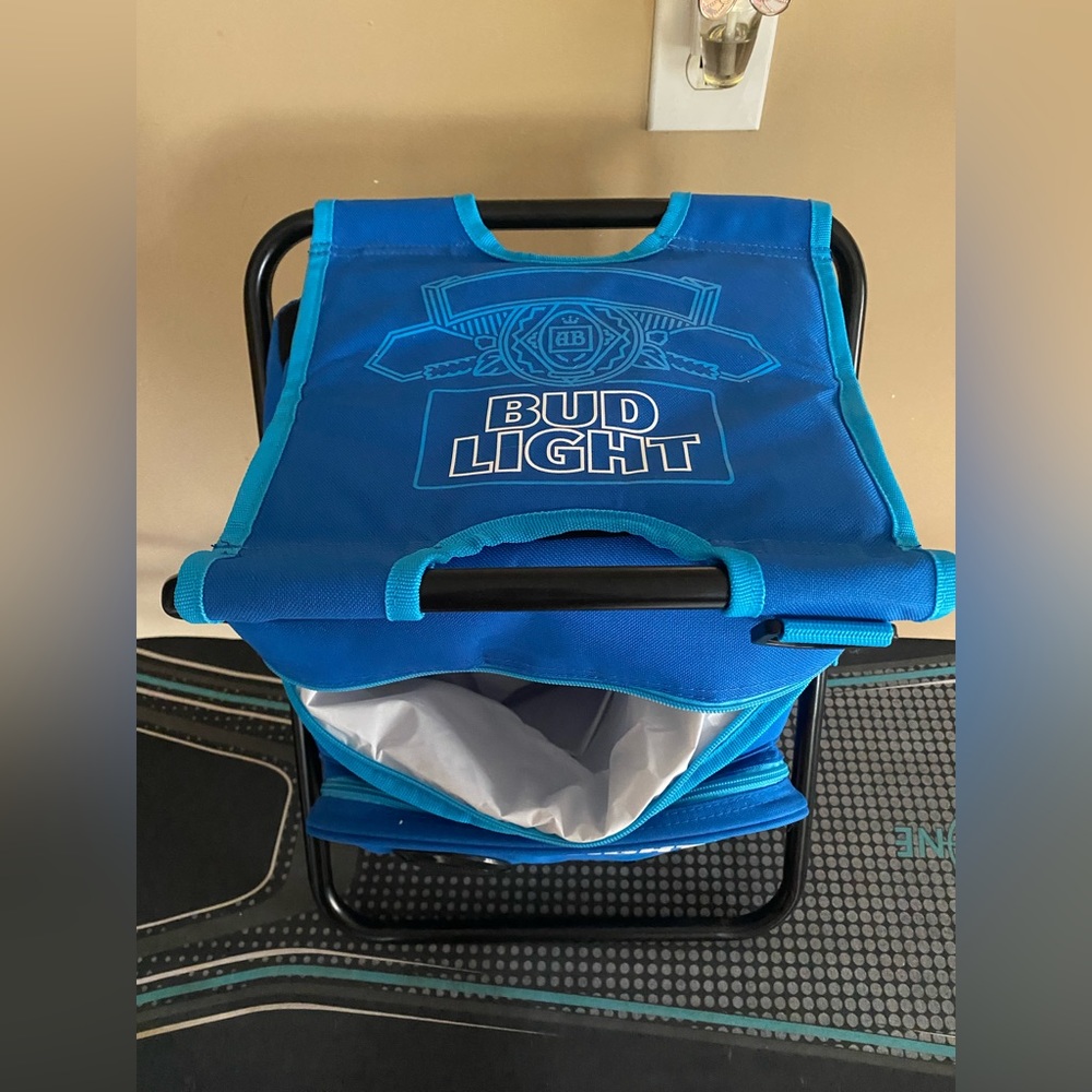 Bud Light Folding Chair Cooler Speaker Combo - Gem